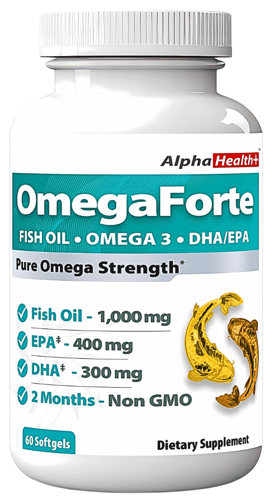 OmegaForte - Omega 3 Fish Oil Supplement – AlphaHealth+